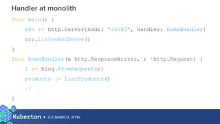 Monolith vs Microservices with Golang at practice - Ivan Kutuzov | PPT