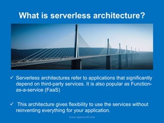 Webinar - Mobile Apps: Monolithic to Serverless | PPT