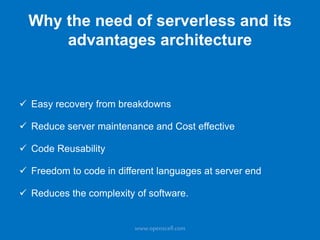 Webinar - Mobile Apps: Monolithic to Serverless | PPT