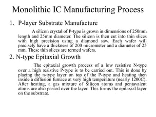 Monolithic implementation of parasitic elements | PPTX