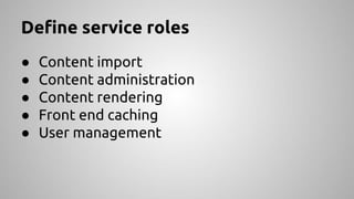 Monolithic installs VS single responsibilities networks | PPT