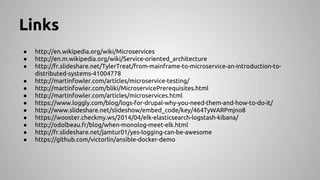 Monolithic installs VS single responsibilities networks | PPT
