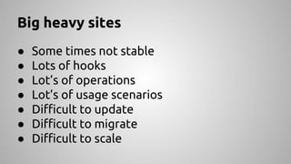 Monolithic installs VS single responsibilities networks | PPT
