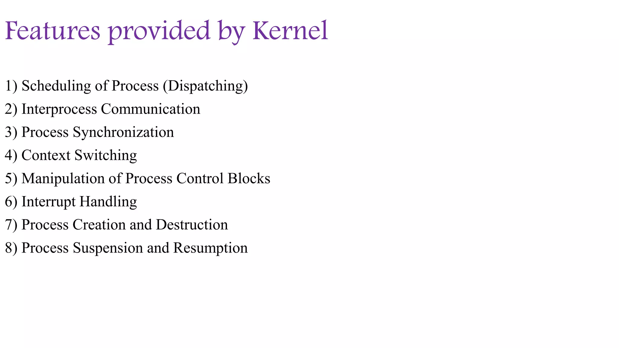 Kernels And Its Types Pptx Operating Systems Computer Software And Applications