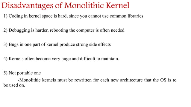Kernels And Its Types Pptx Operating Systems Computer Software