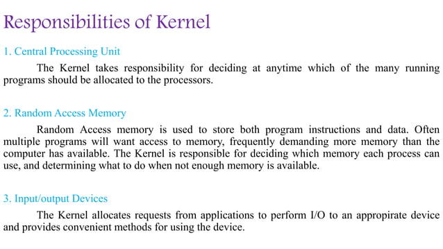 Kernels And Its Types Pptx Operating Systems Computer Software And Applications
