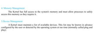 Kernels and its types | PPTX | Operating Systems | Computer Software ...