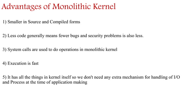 Kernels and its types | PPTX | Operating Systems | Computer Software ...
