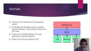 kernels | PPTX | Operating Systems | Computer Software and Applications
