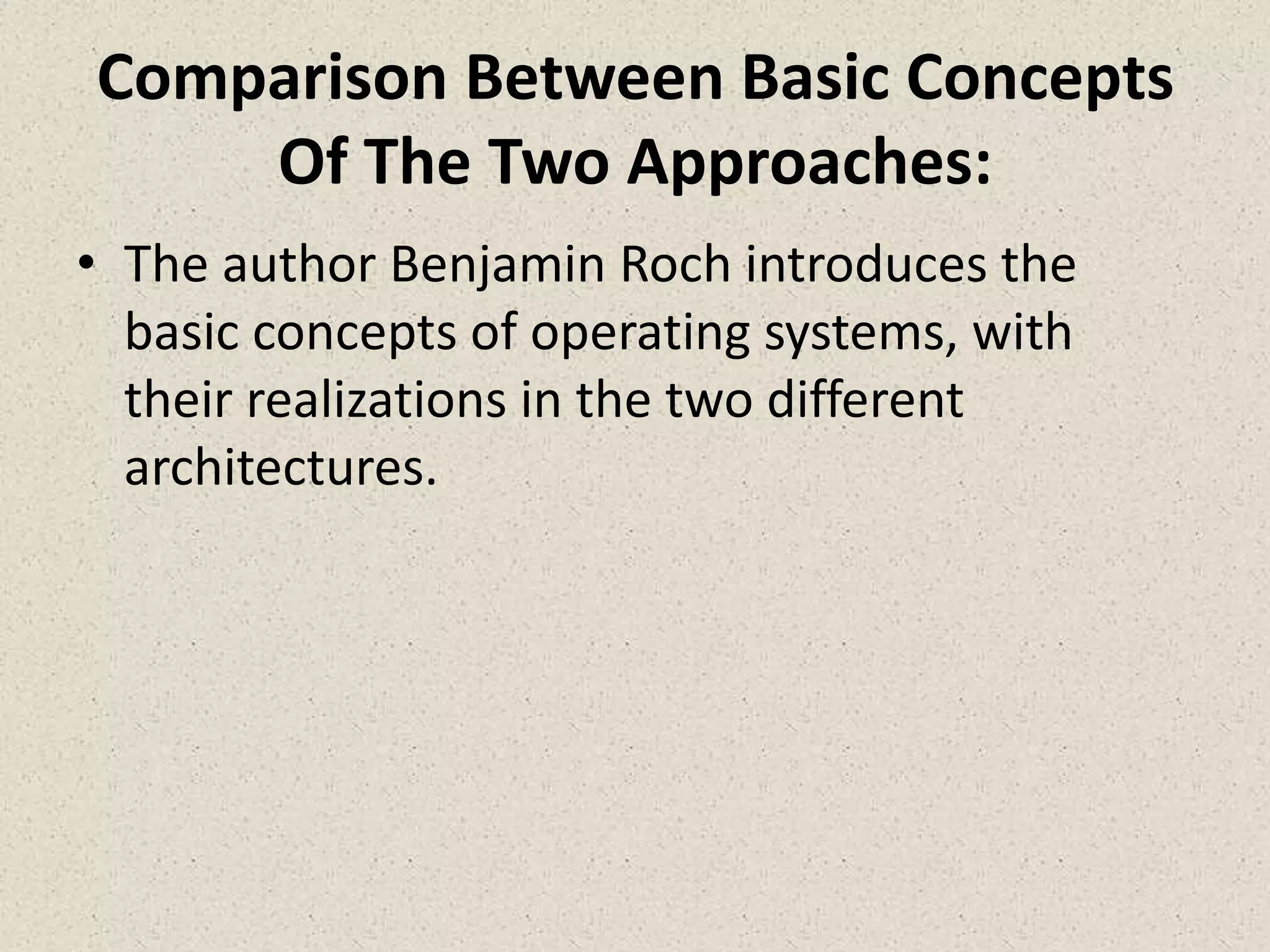 Monolithic kernel vs. Microkernel | PPTX