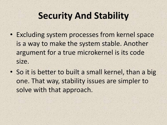 Monolithic kernel vs. Microkernel | PPTX | Operating Systems | Computer ...