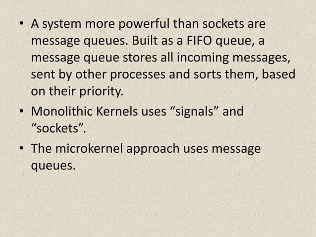 Monolithic Kernel Vs Microkernel Pptx