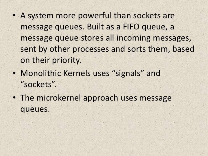 Monolithic kernel vs. Microkernel