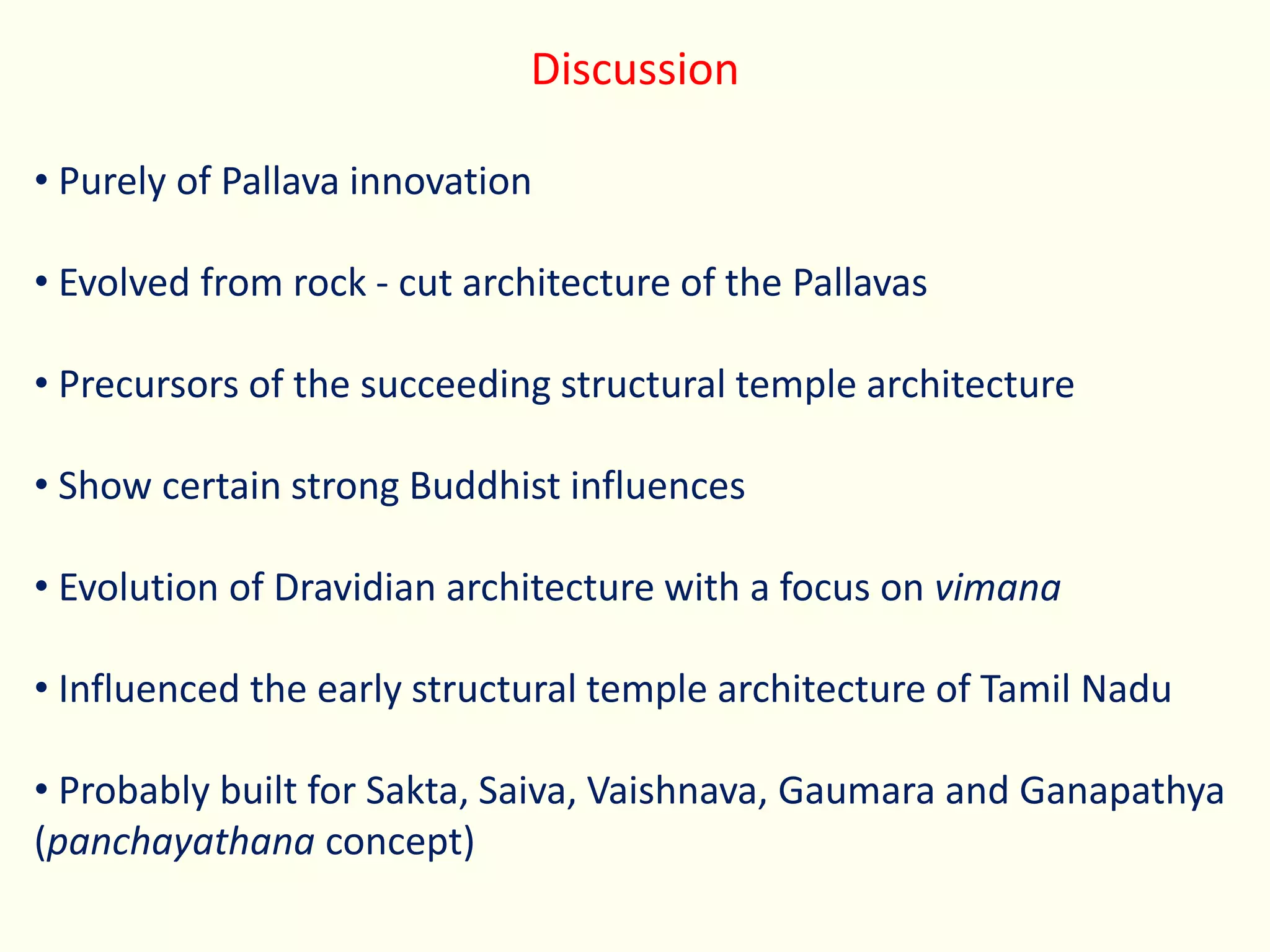 Monolithic Temple Architecture of the Pallavas | PPTX