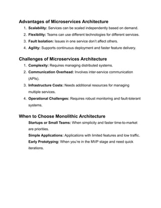 Monolithic vs Microservices Architecture: Choosing the Right Approach ...