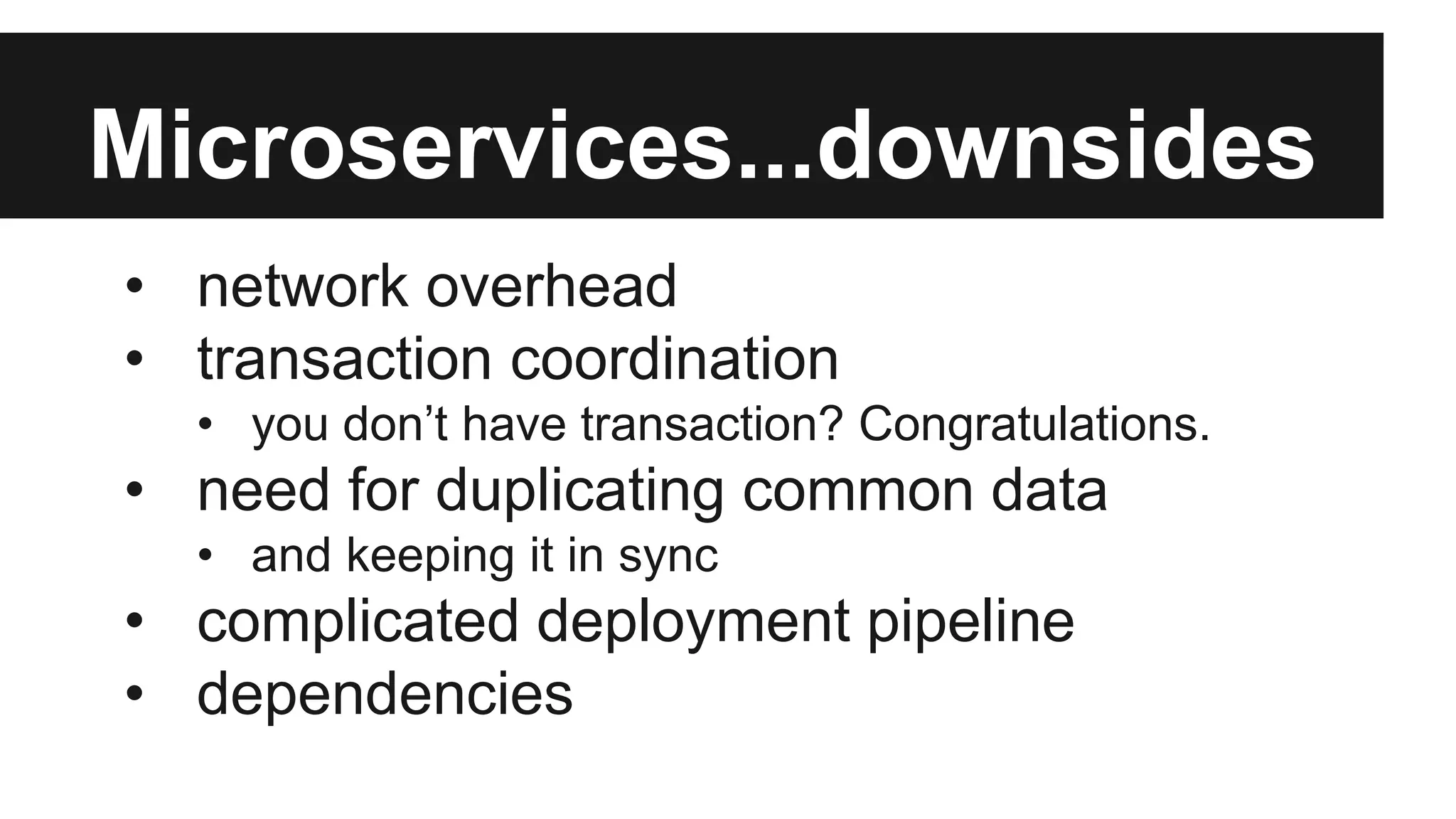 Monoliths and Microservices | PPTX