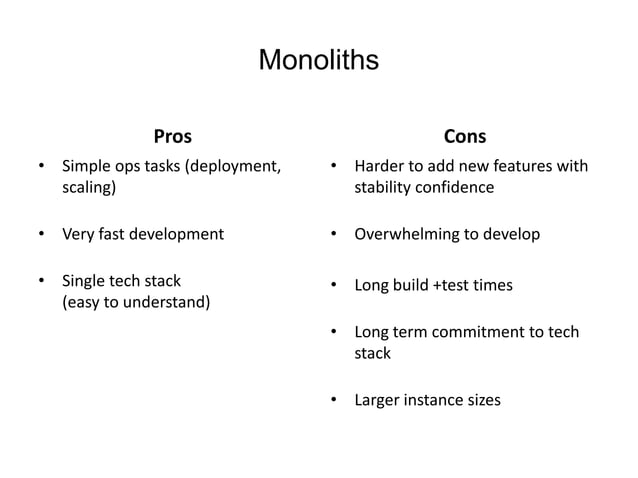 Monolith to microservices - our journey | PPTX | Web Development | Internet