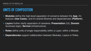 Monolith to modular | PPT