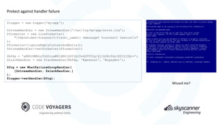 Logging with Monolog | PPTX