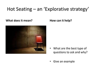Monologues l4 Hot Seating | PPT