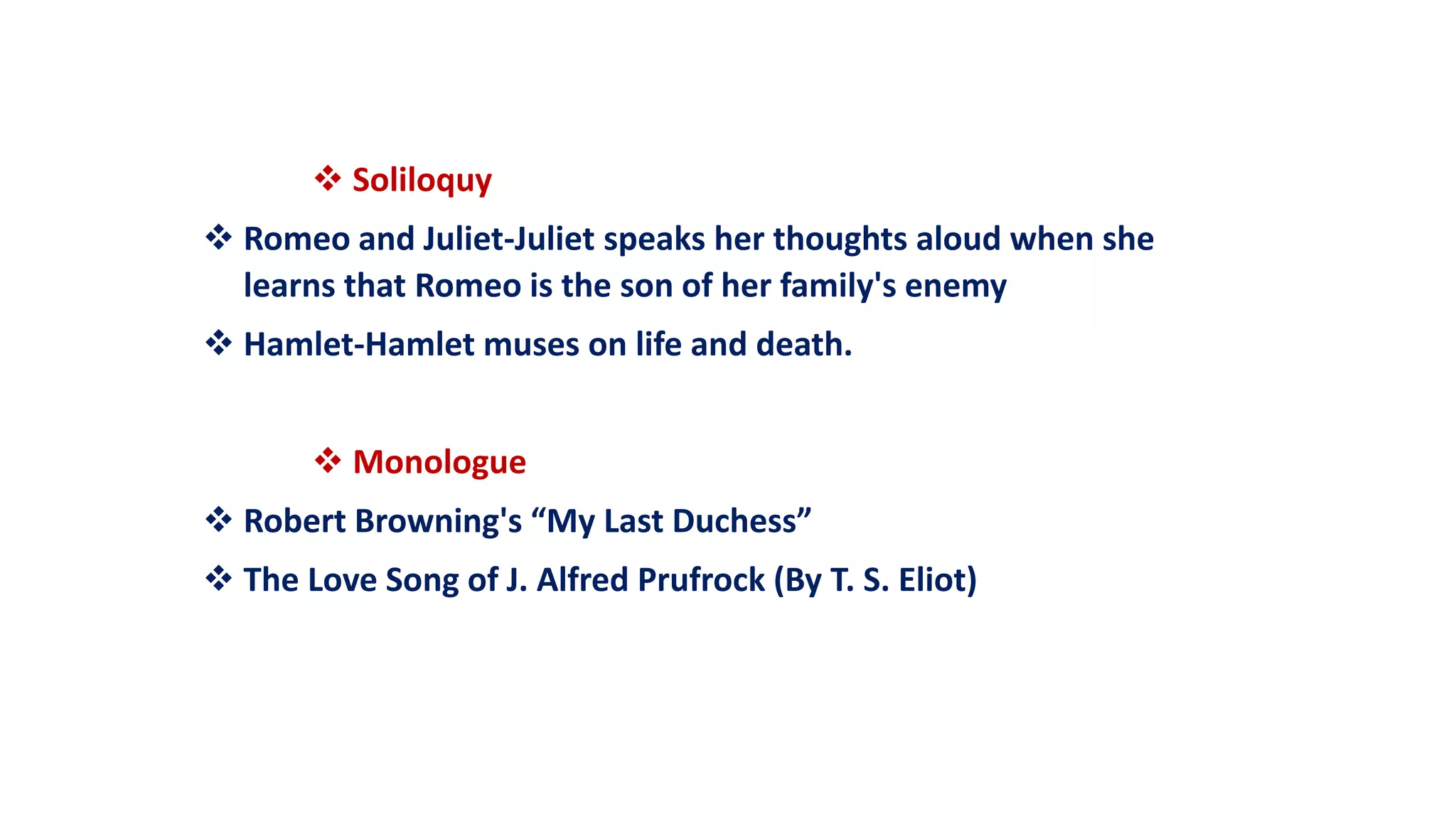 Monologue & soliloquy | PPTX