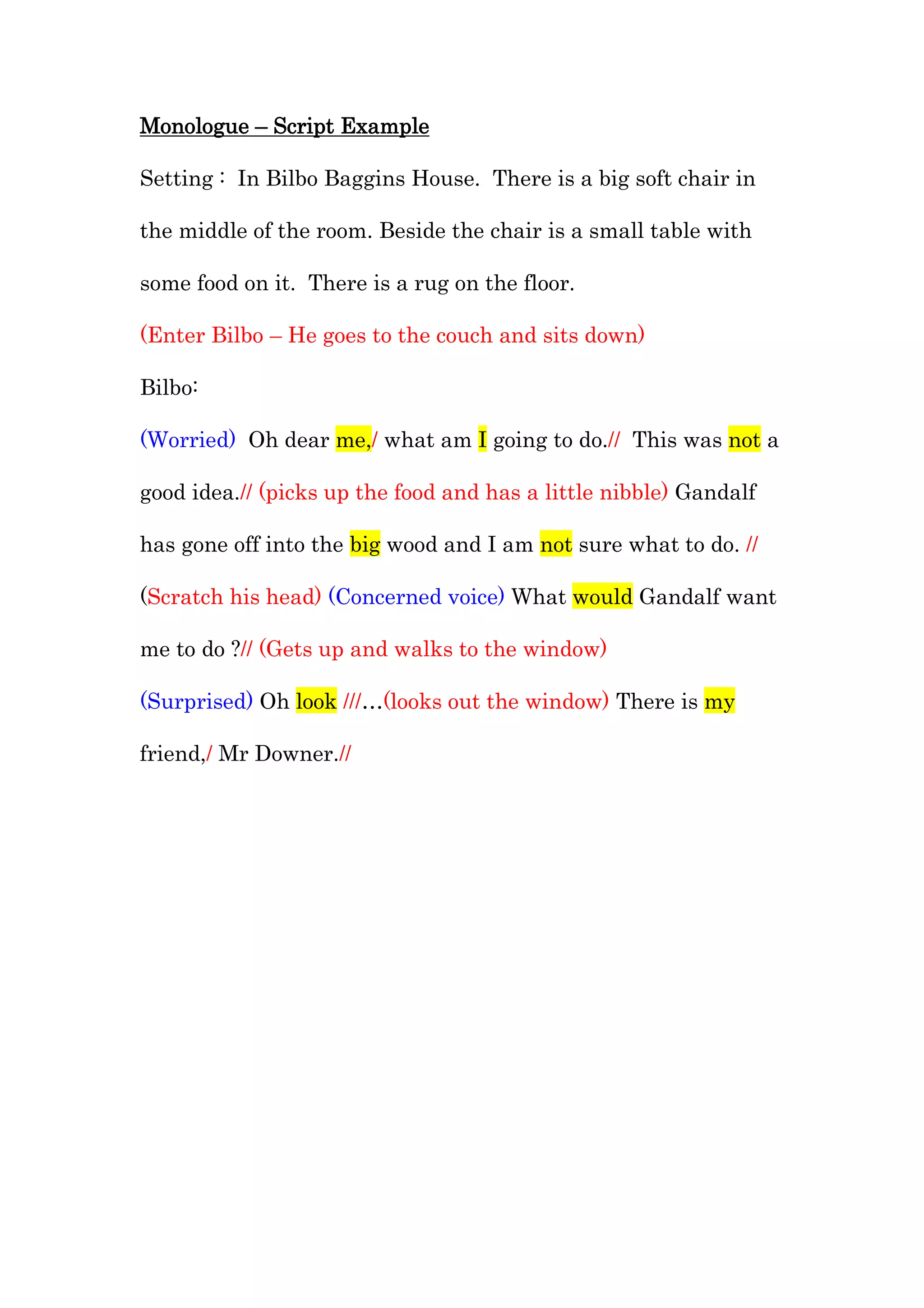 Monologue – voice | DOCX