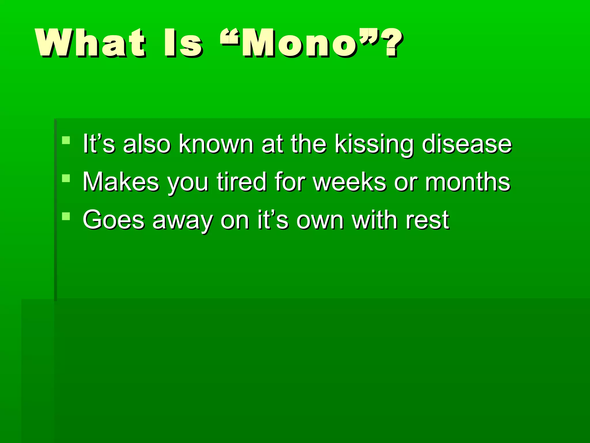 Mononucleosis | PPT