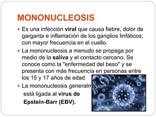 Mononucleosis infecciosa | PPT