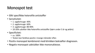 Mononukleose (kyssesyge) | PPTX