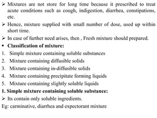Monophasic liquid dosage form | PPTX