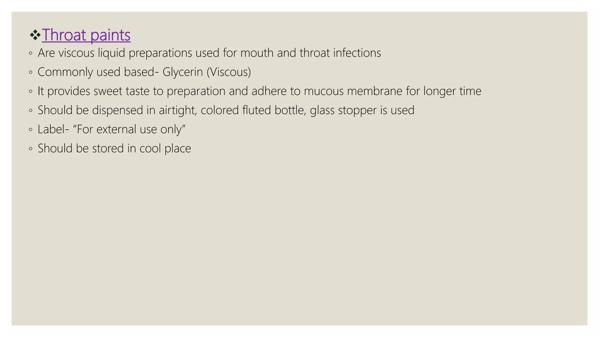Monophasic liquid dosage form | PPT