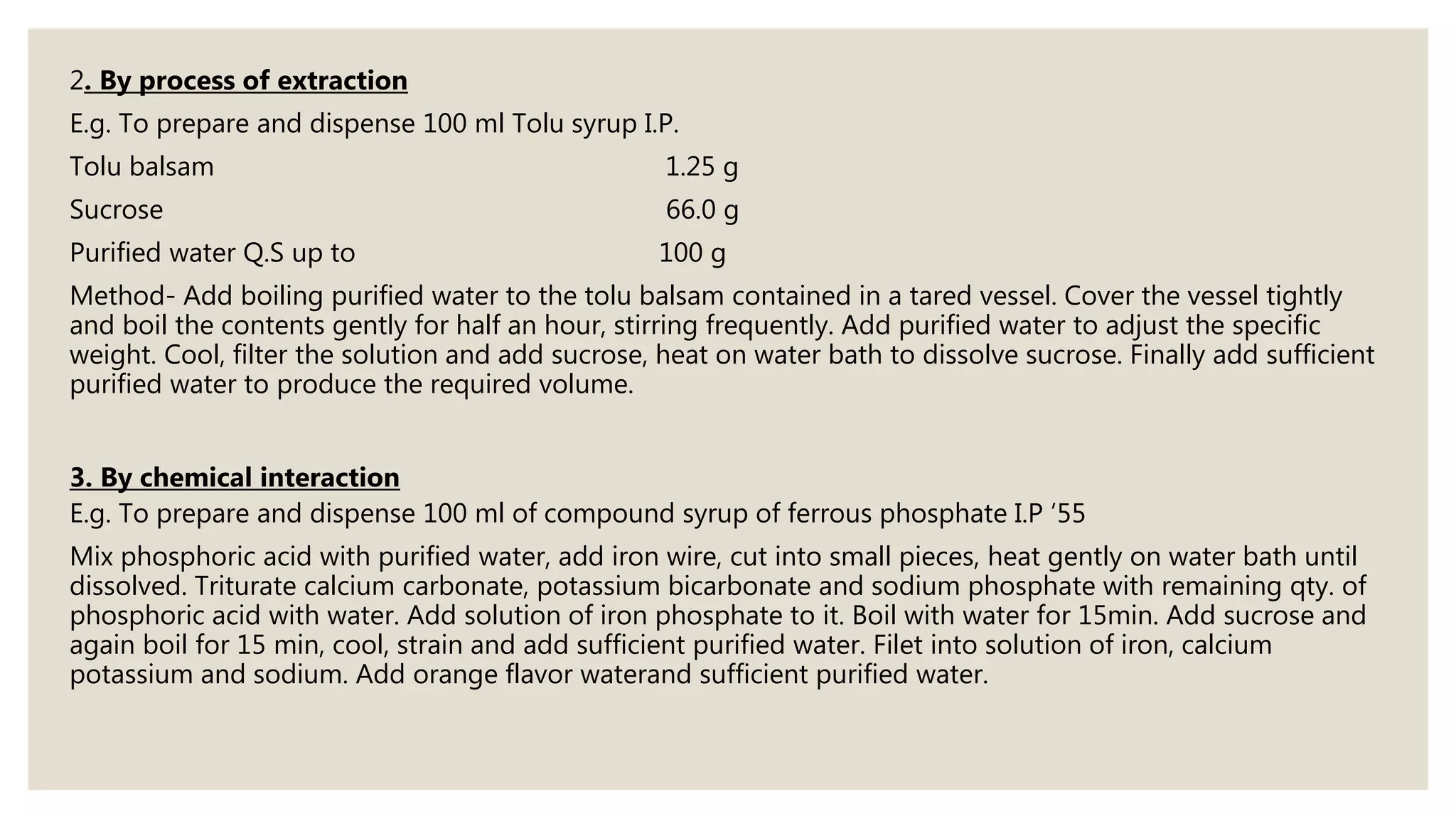Monophasic liquid dosage form | PPT