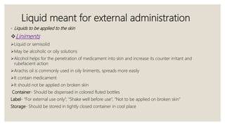 Monophasic liquid dosage form | PPT