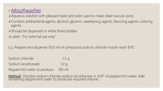 Monophasic liquid dosage form | PPT
