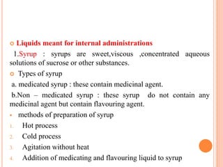 Monophasic liquid dosage form ppt | PPTX