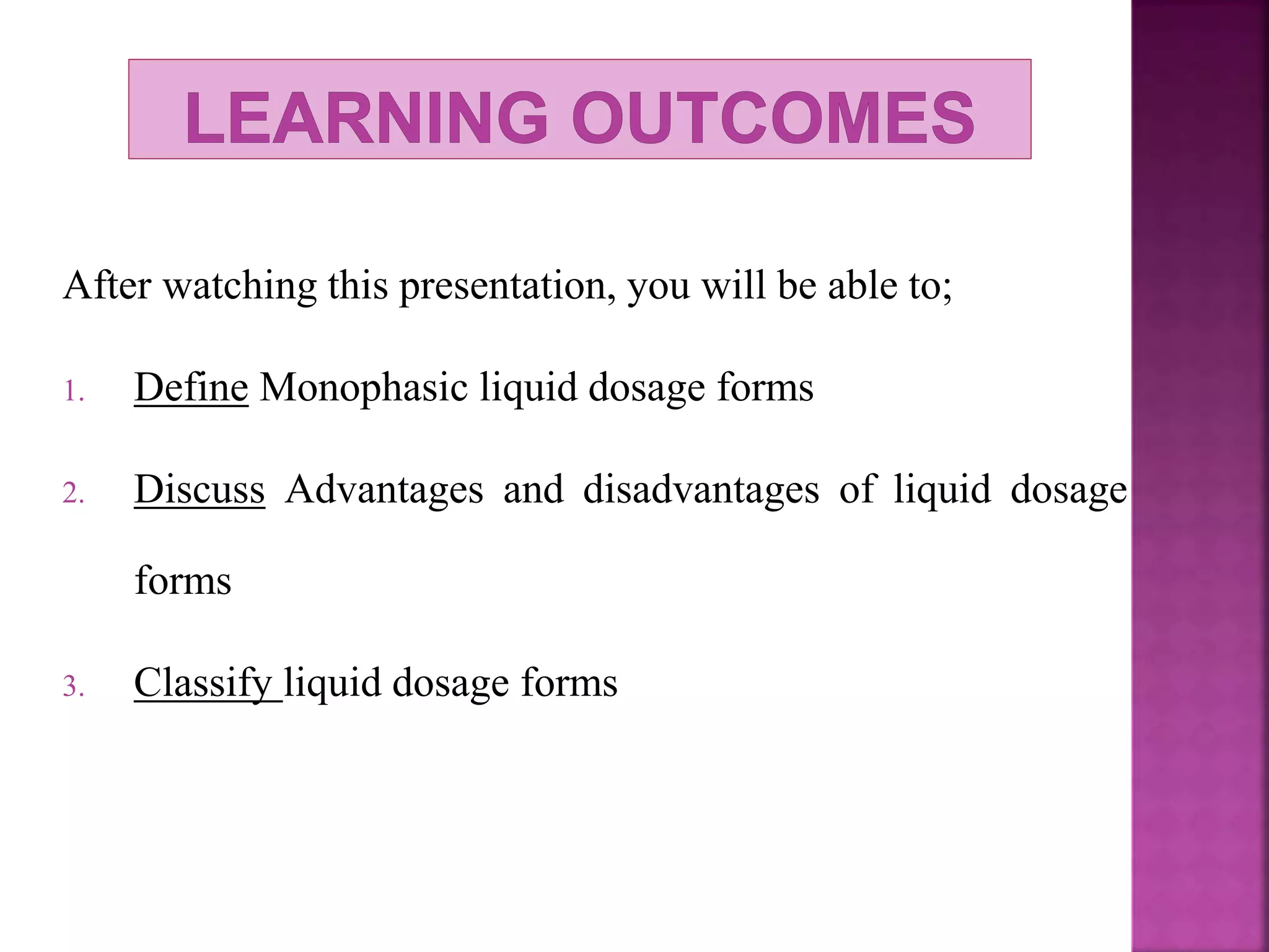 Monophasic liquid dosage forms part 1 | PPT