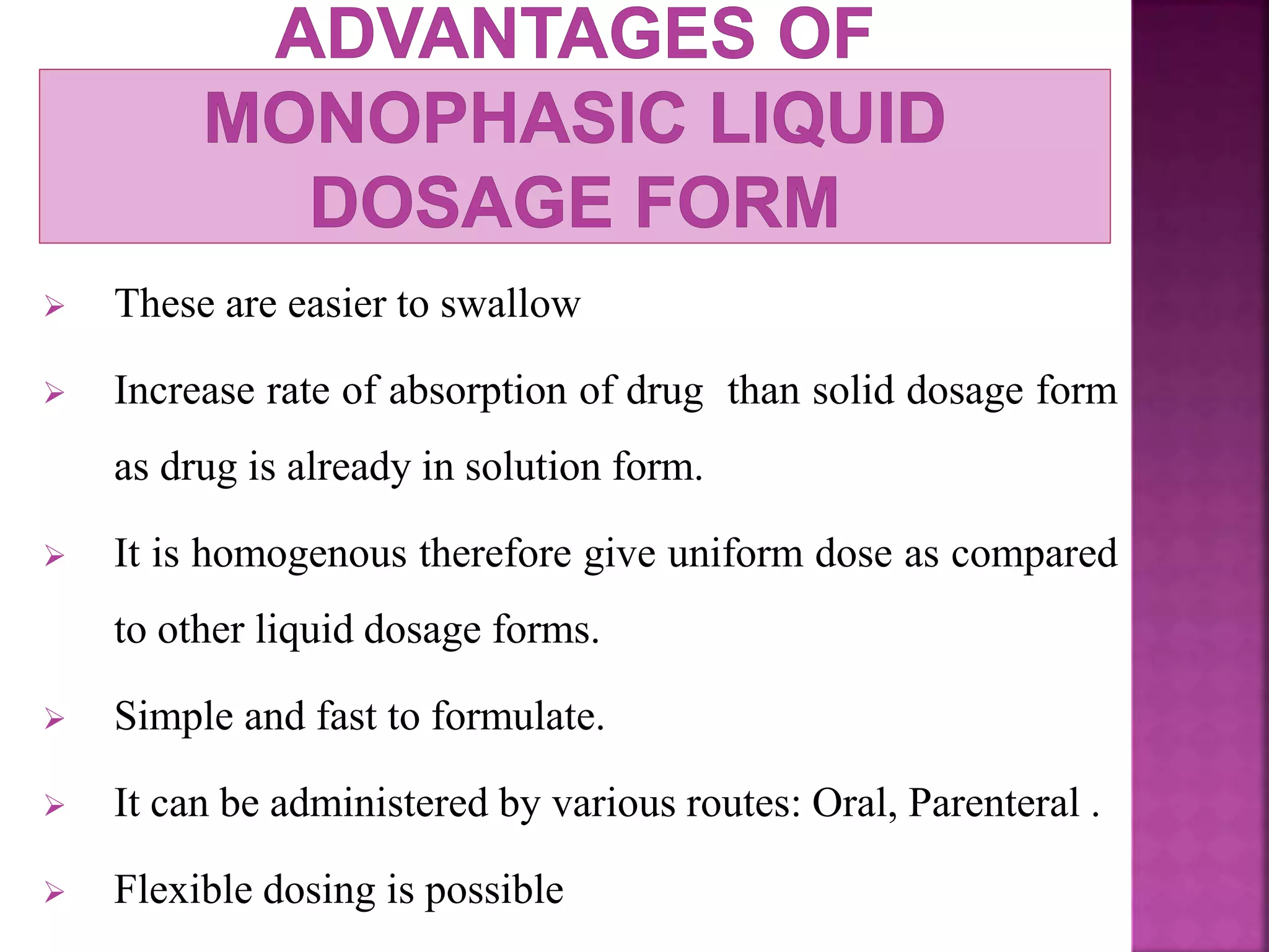 Monophasic liquid dosage forms part 1 | PPT