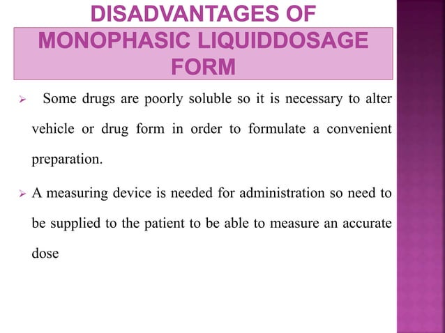 Monophasic liquid dosage forms part 1 | PPT