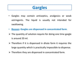 Monophasic liquid dosage forms part 4 | PPT