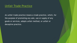 Monopolies and restrictive trade practices act | PPTX