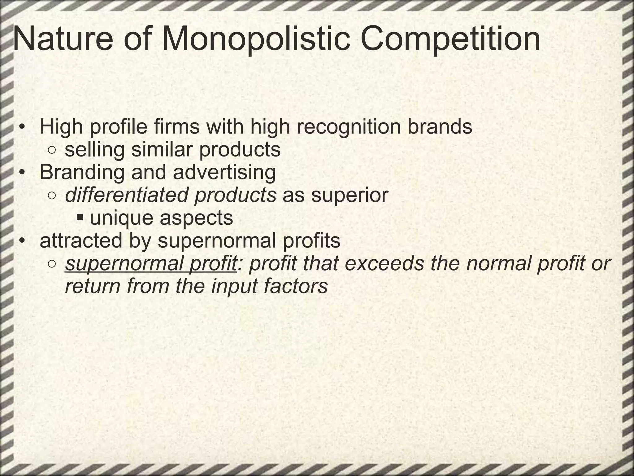 Monopolistic Competition | PPT