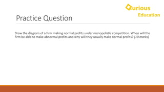 Monopolistic Competition Essay Questions - IB Economics | PDF ...