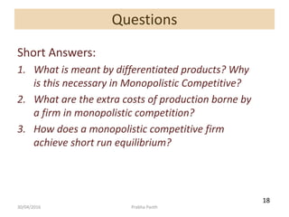 Monopolistic competition | PPT