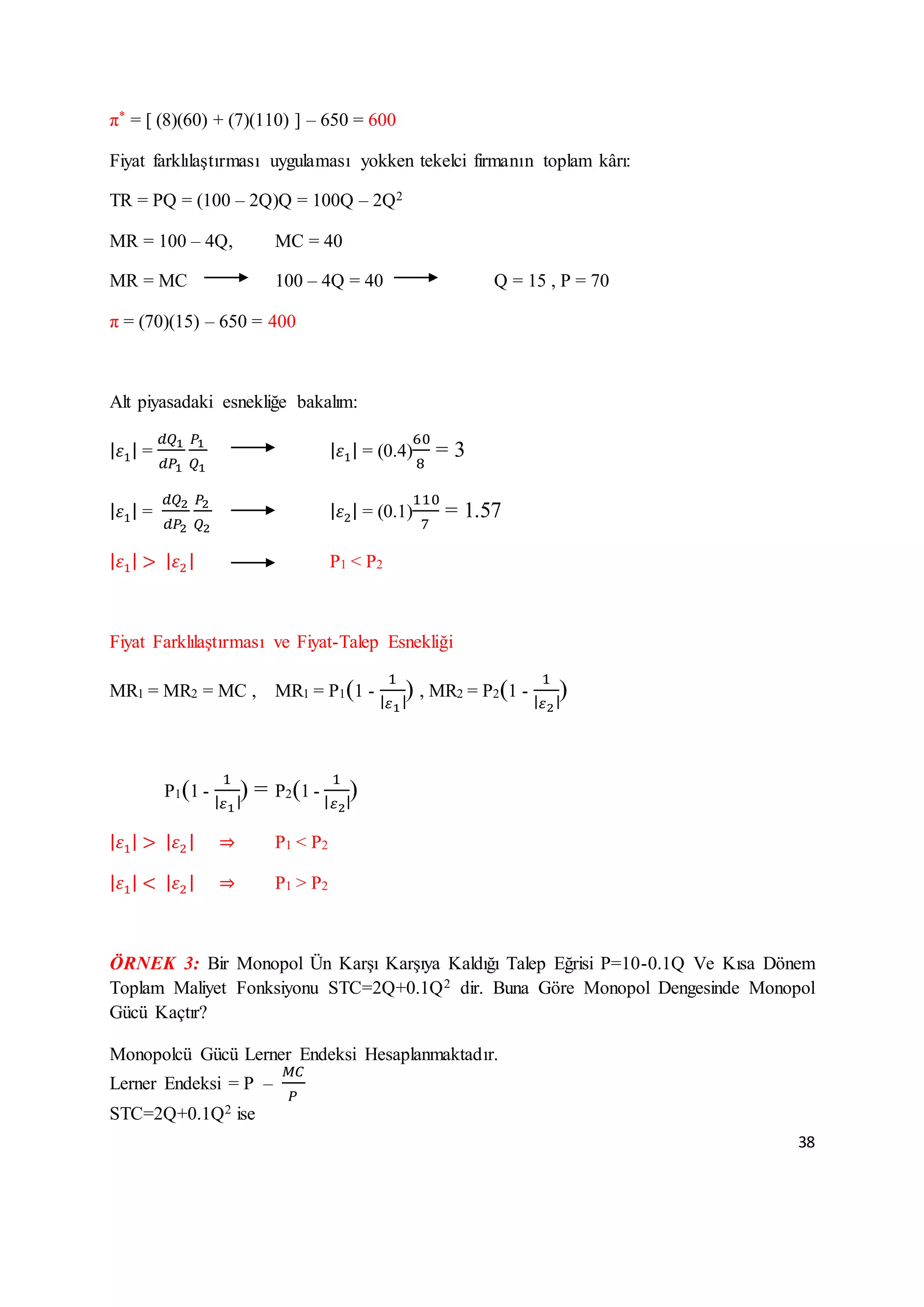 Monopol piyasa a.bugdayci | DOCX
