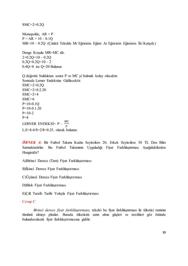 Monopol piyasa a.bugdayci | DOCX