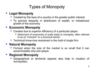 Monopoly | PPT | Business Accounting & Finance | Business
