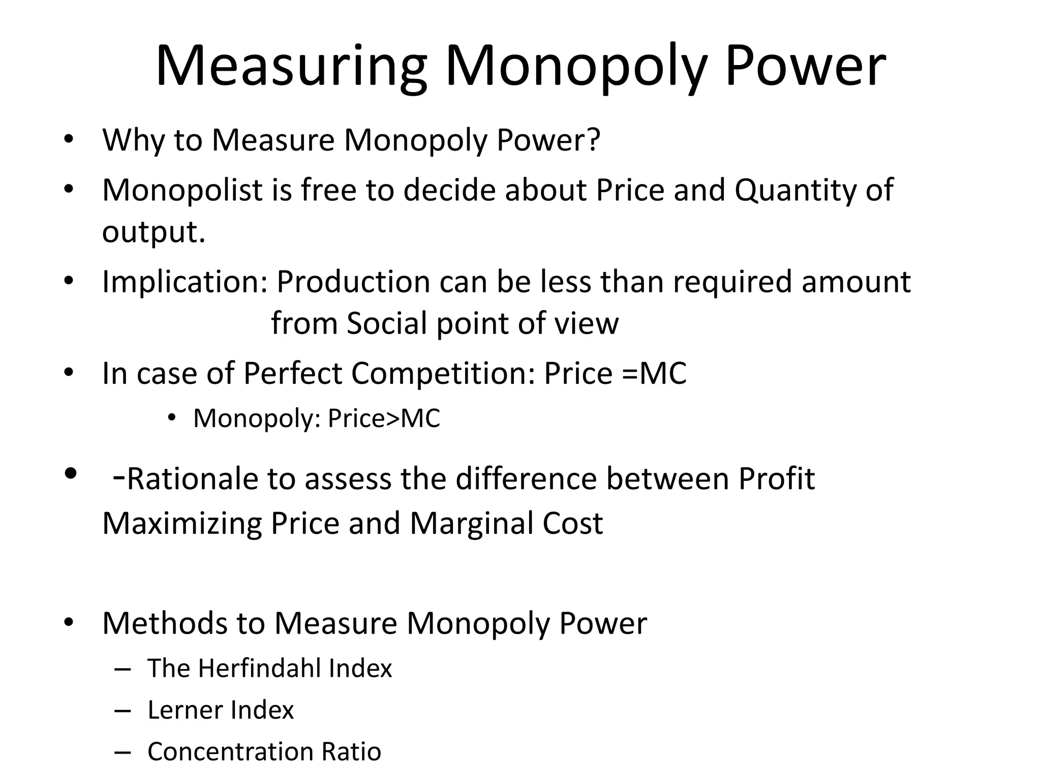 Monopoly Lecture Notes (Economics) | PPTX