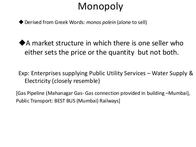 Characteristics of a monopoly economics - meryhq