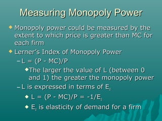 Monopoly (managerial economics) | PPT