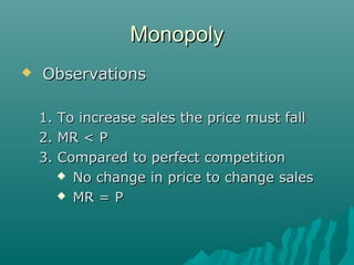 Monopoly (managerial economics) | PPT